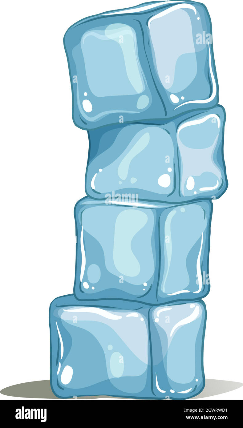 A pile of icecubes Stock Vector Image & Art - Alamy