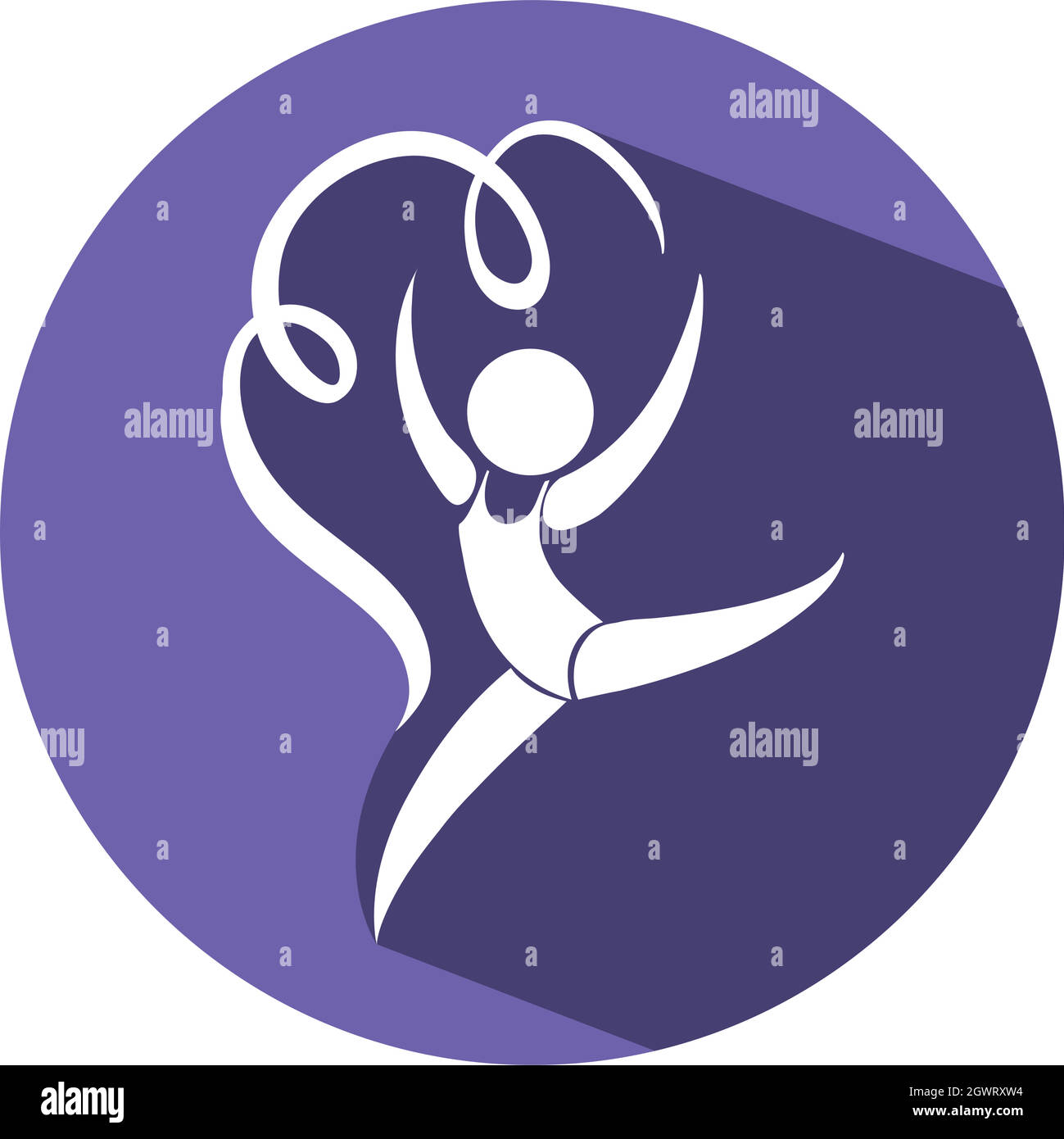 Gymnastics on floor Stock Vector Images - Alamy