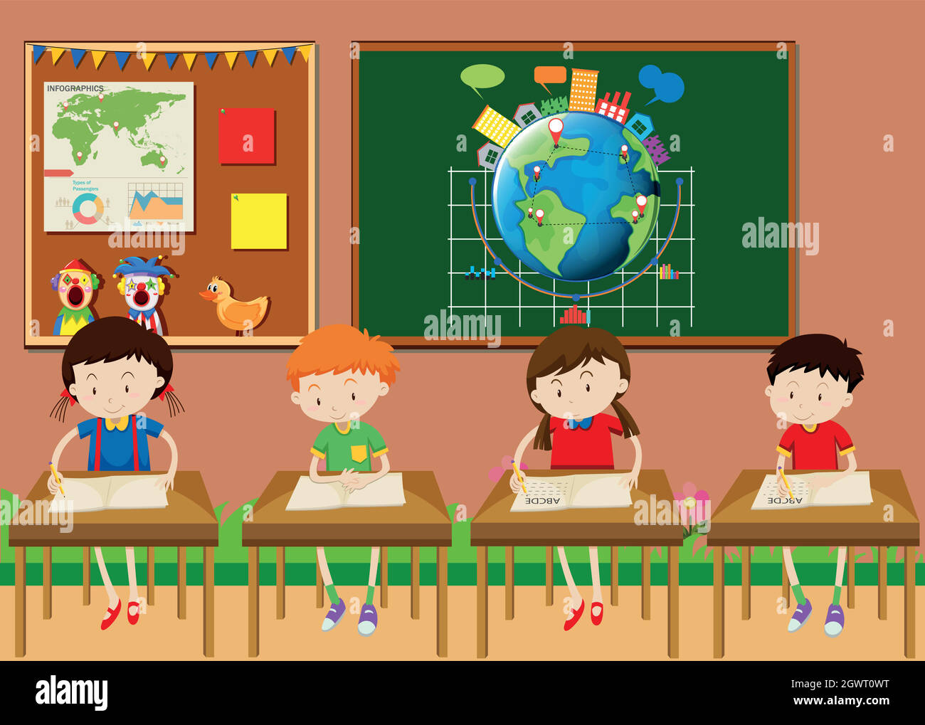 World learning Stock Vector Images - Alamy