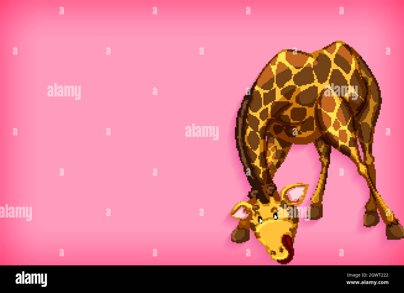 Giraffe wall art Stock Vector Images - Alamy