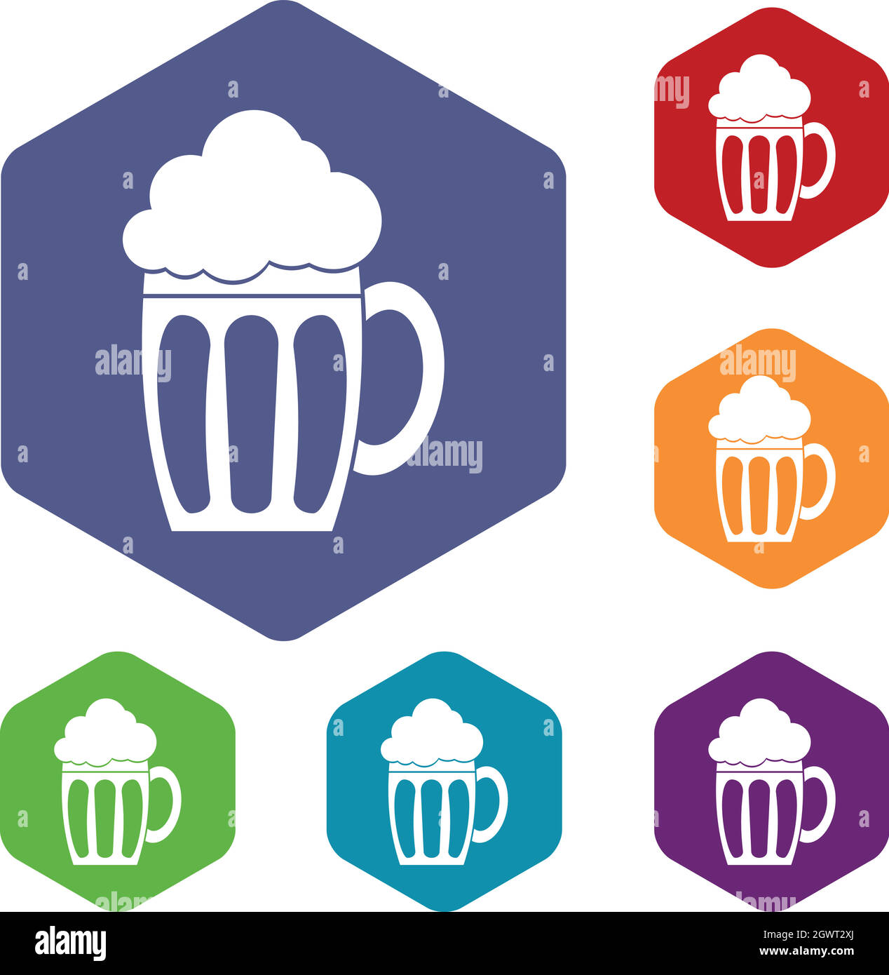 Beer icons set Stock Vector Image & Art - Alamy