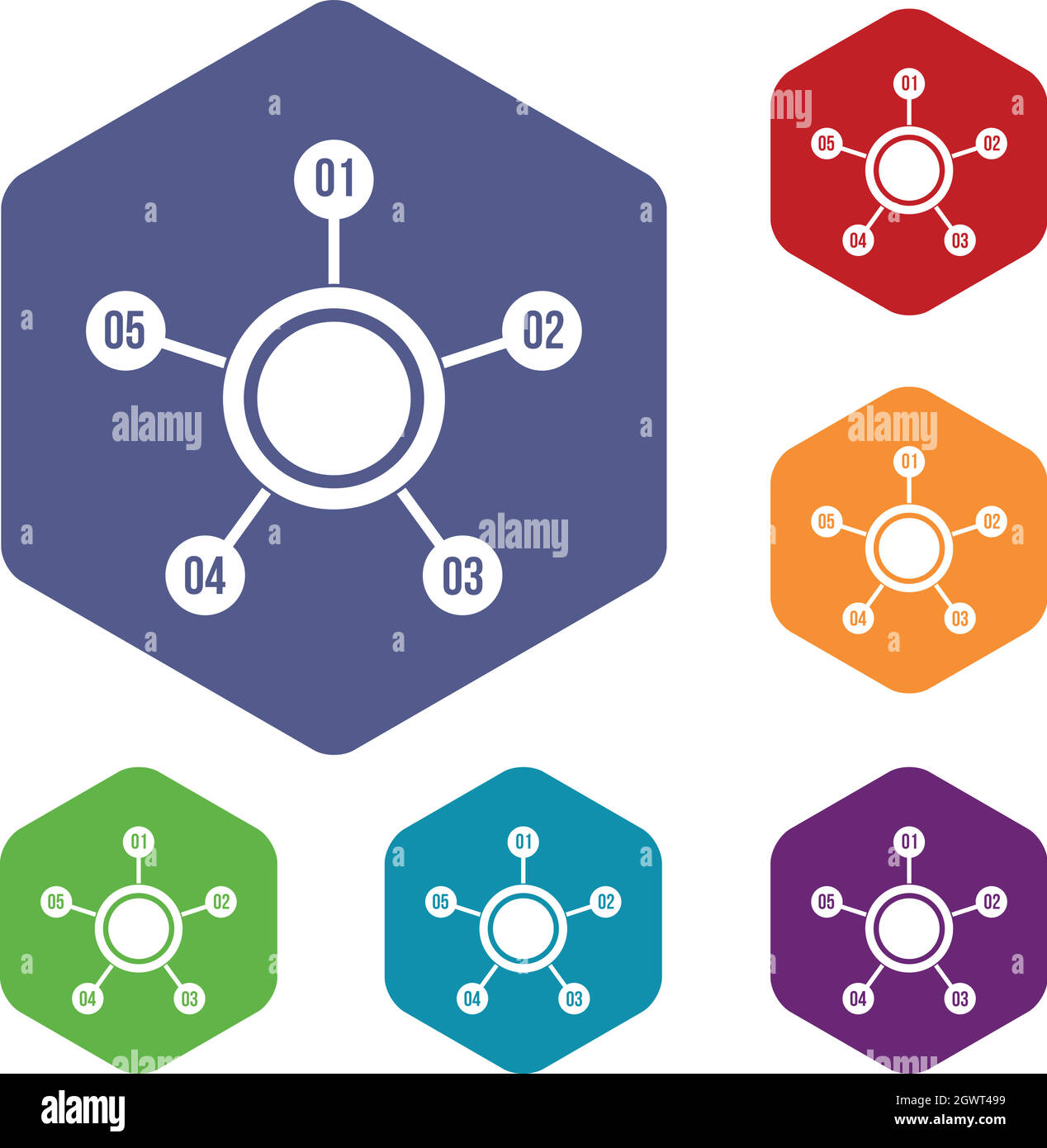 Numbers illustration circle hi-res stock photography and images - Alamy