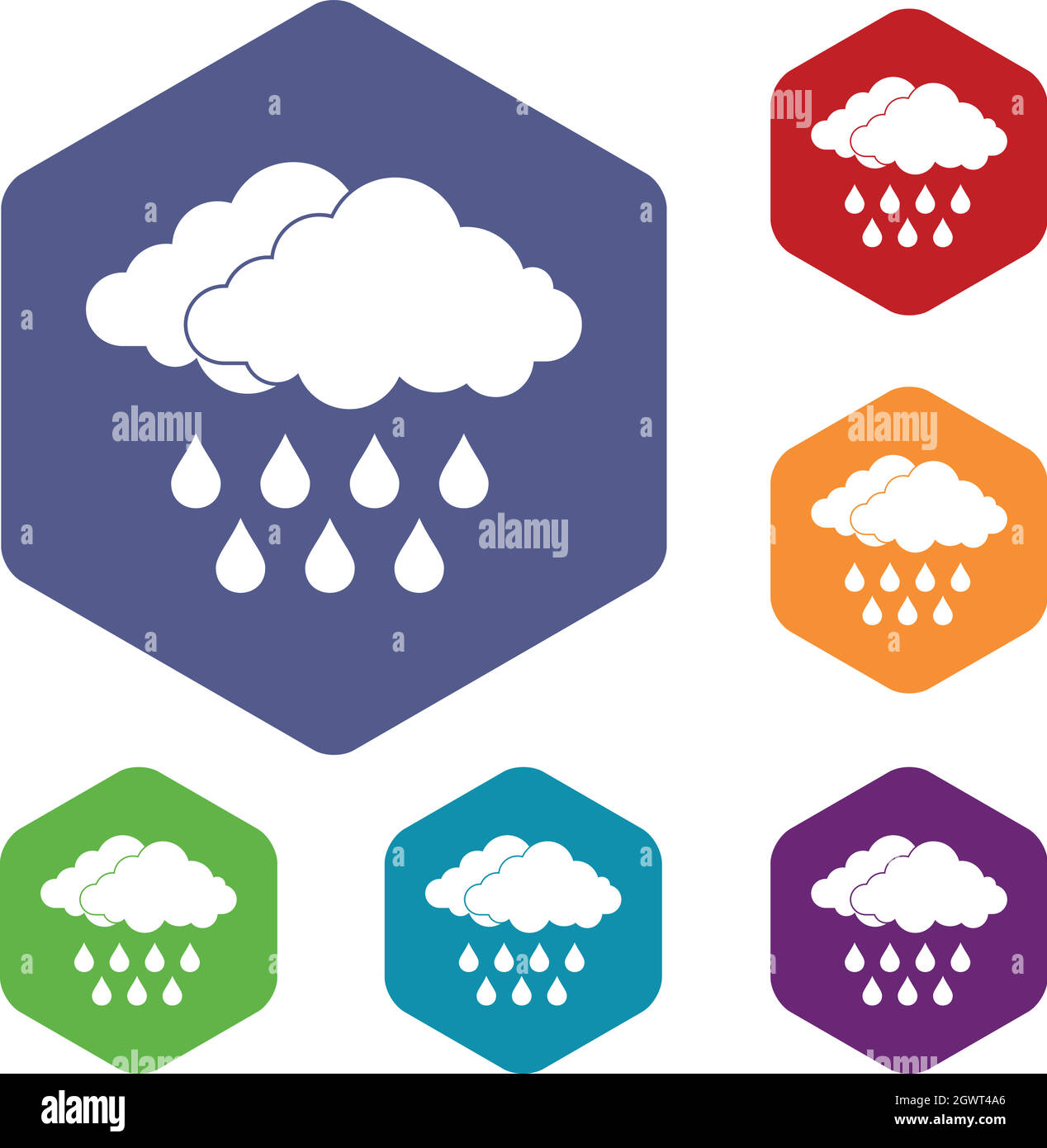 Cloud icons set Stock Vector Image & Art - Alamy