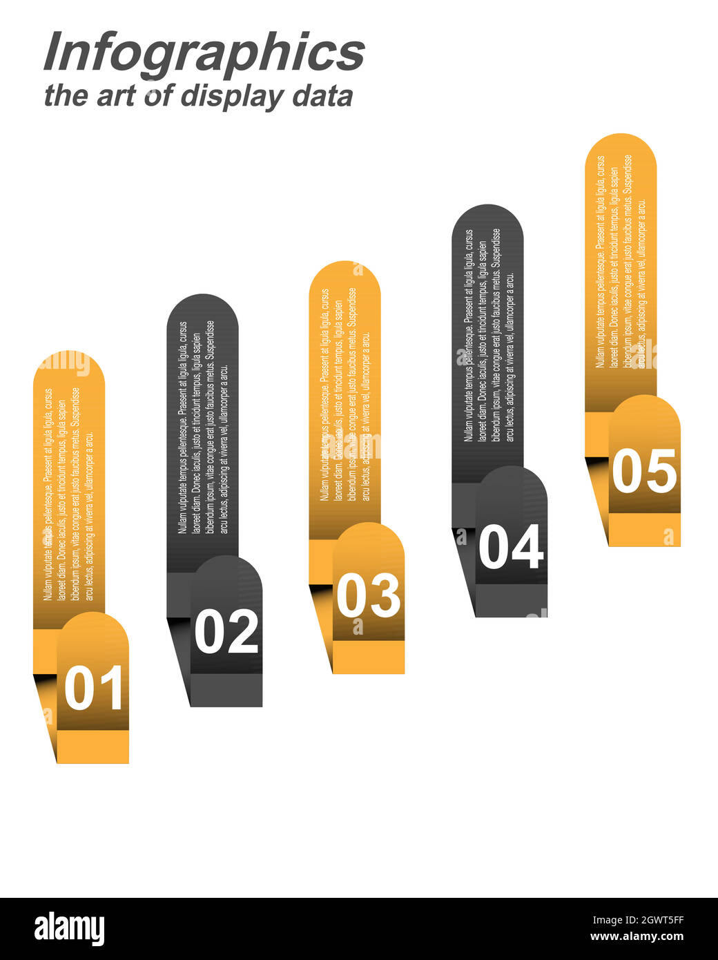 Infographic display template. Idea to display information, ranked and ...