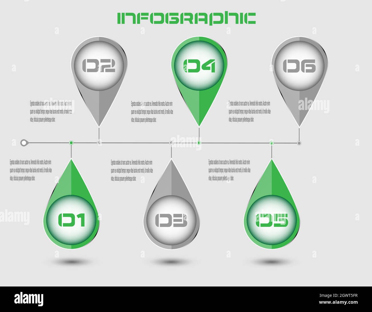 Infographic display template. Idea to display information, ranked and ...