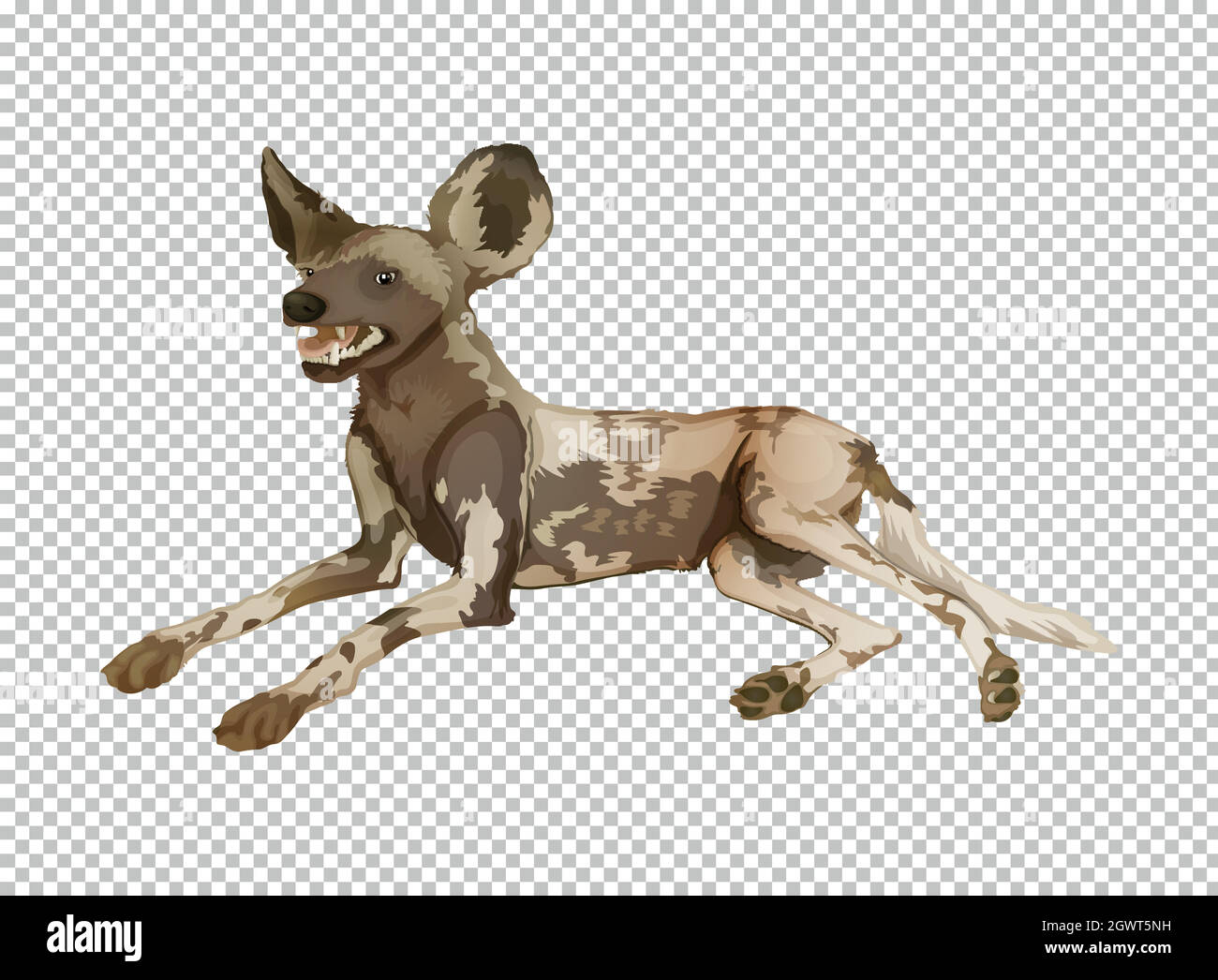 Hyena on transparent background Stock Vector Image & Art - Alamy