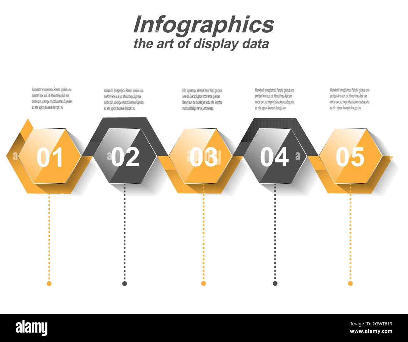 Infographic display template. Idea to display information, ranked and ...