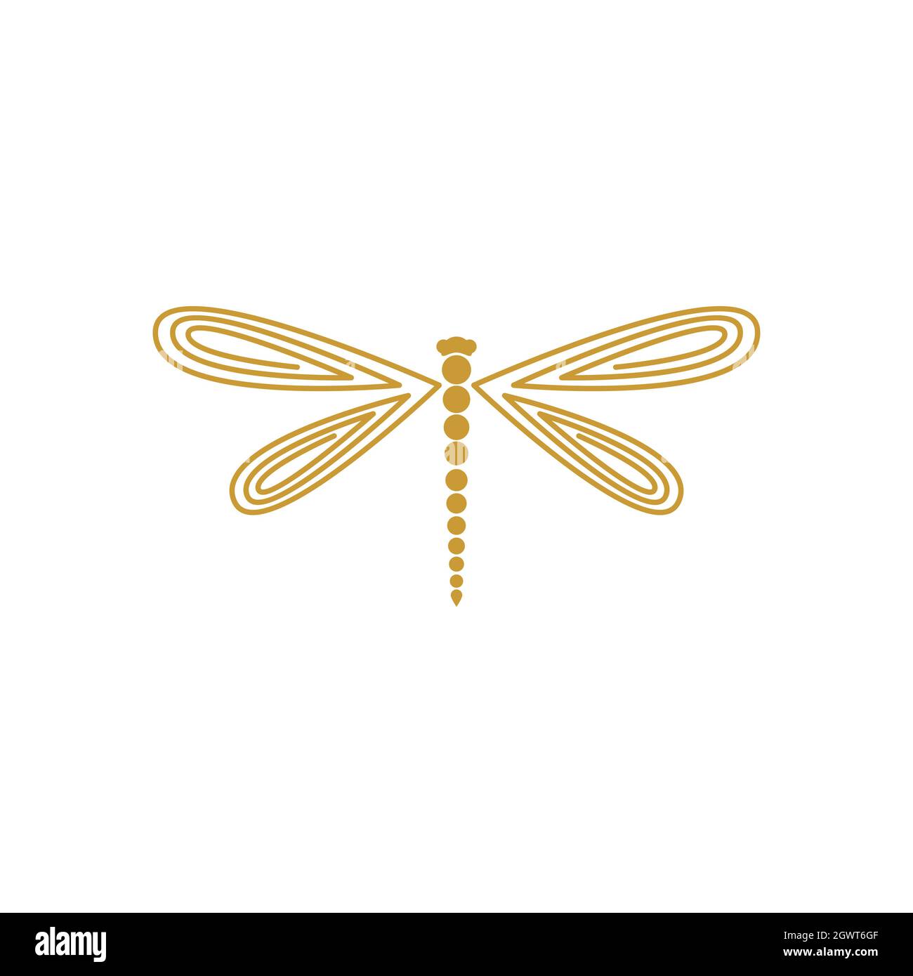Dragonfly silhouette vector vectors Cut Out Stock Images & Pictures - Alamy