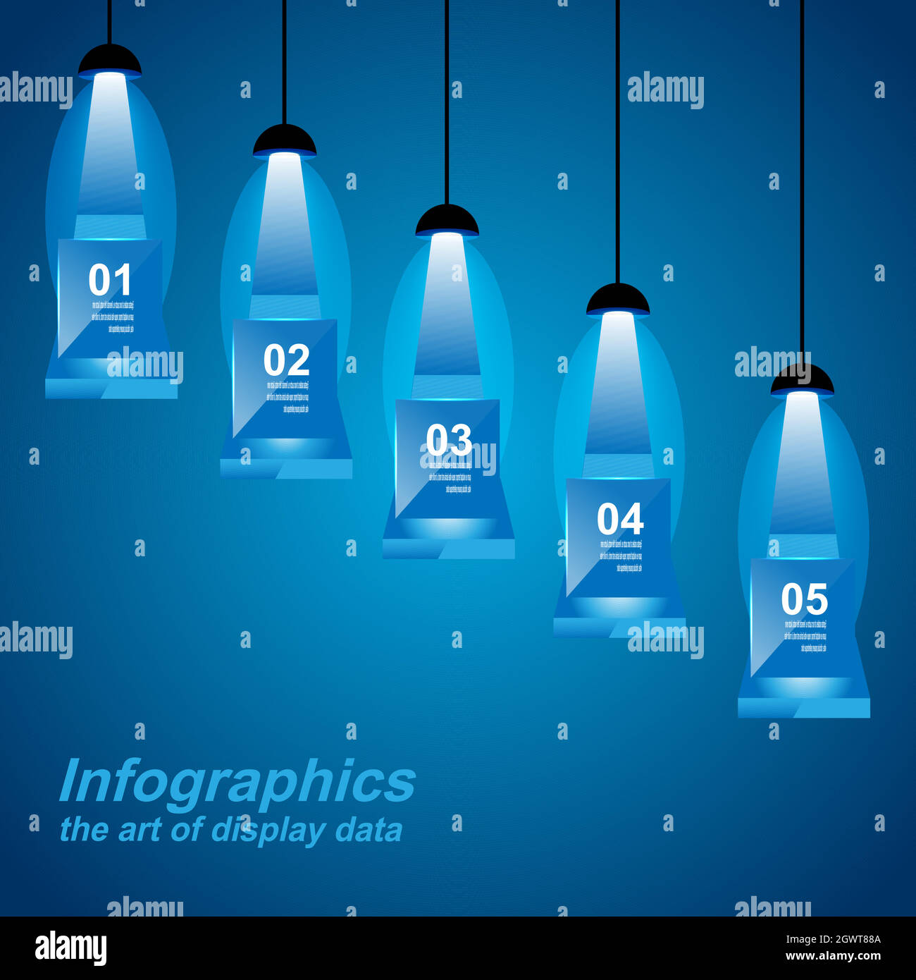 Infographic display template. Idea to display information, ranked and ...