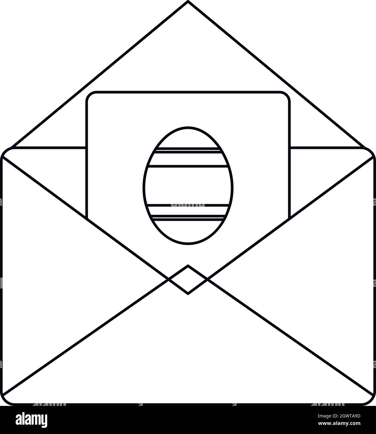 Card icon outline vector Stock Vector Images - Alamy