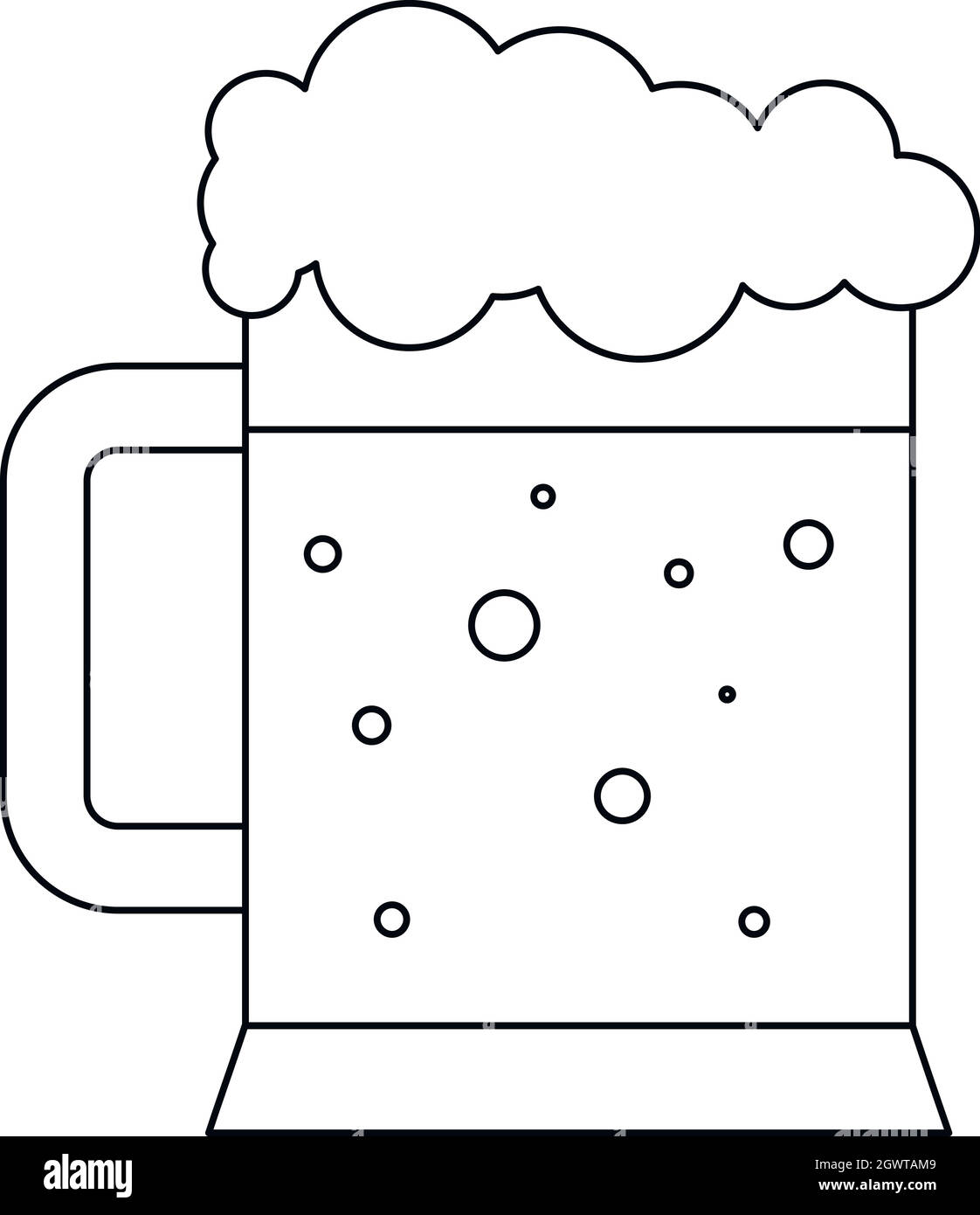 Beer icon , outline style Stock Vector Image & Art - Alamy