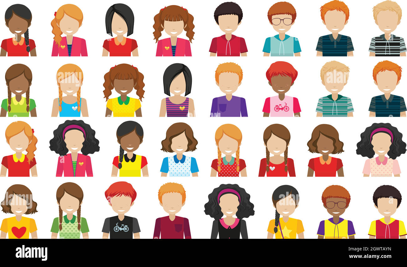 Group of people without faces Stock Vector Image & Art - Alamy