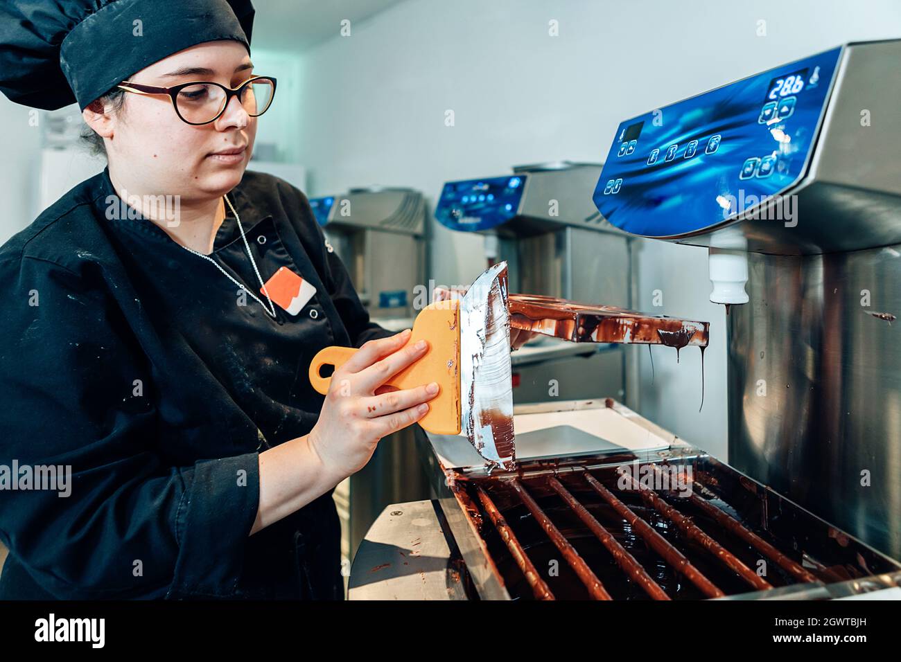 Belgium chocolate factory hi-res stock photography and images - Alamy