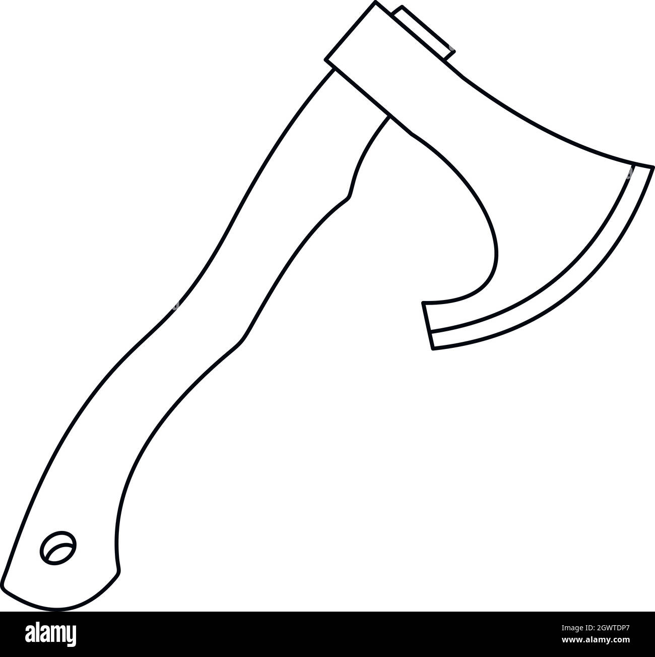 Hunting knife icon outline Stock Vector Images - Alamy