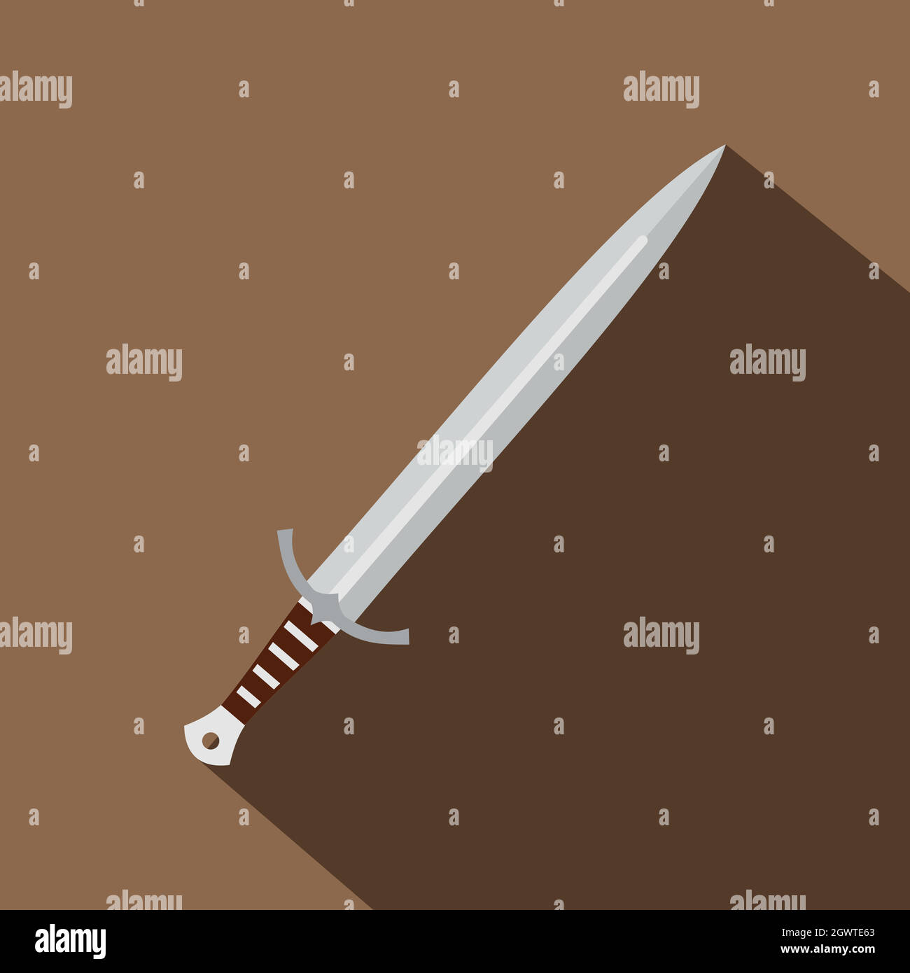 Long steel sword illustration hi-res stock photography and images - Alamy