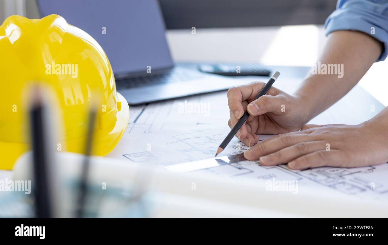 Architectural Building Design And Construction Plans With Blueprints ...