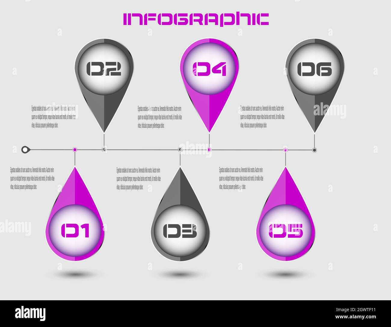 Infographic display template. Idea to display information, ranked and ...