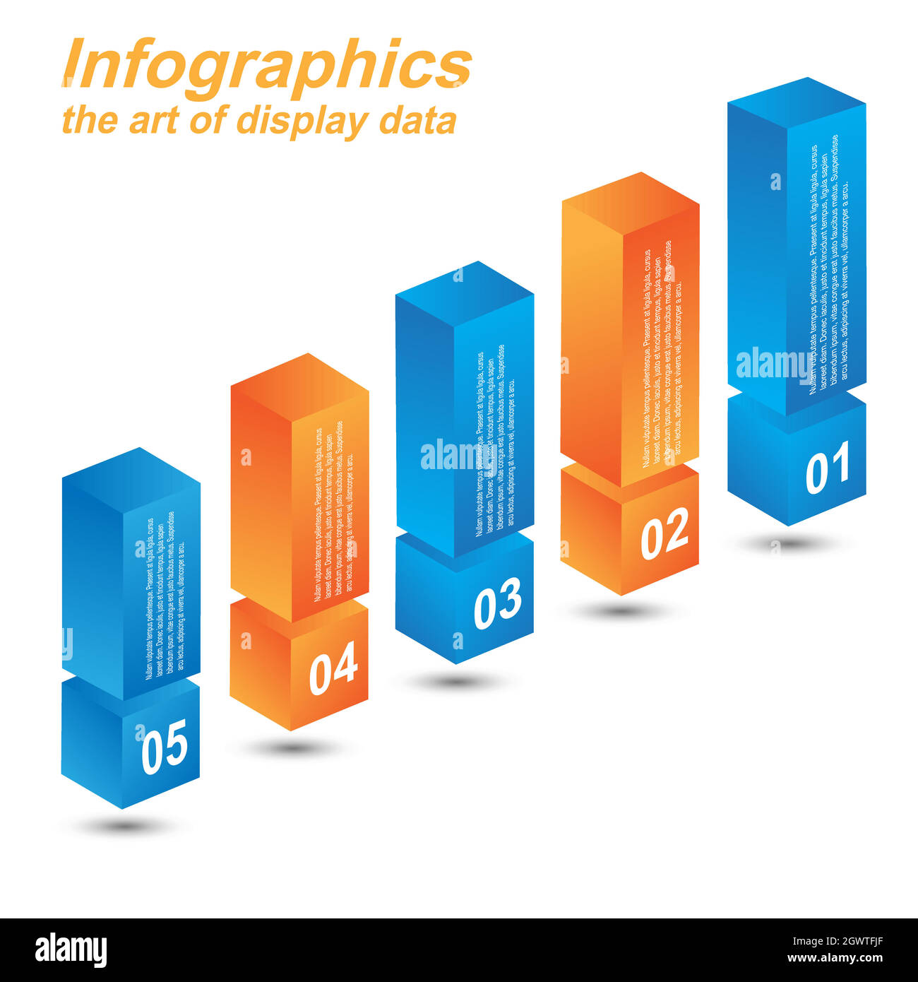 Infographic display template. Idea to display information, ranked and ...