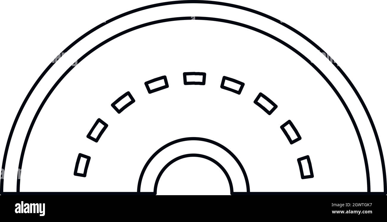 Round turning road icon, outline style Stock Vector Image & Art - Alamy