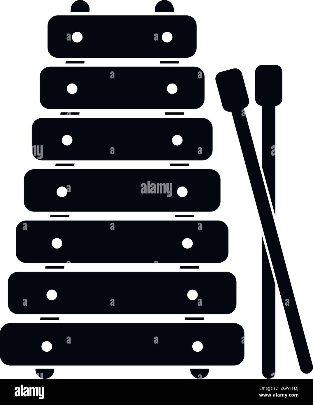 Drum sticks icon Stock Vector Images - Alamy