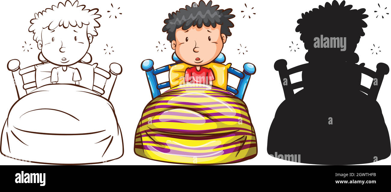 Waking Up Scared Cartoon