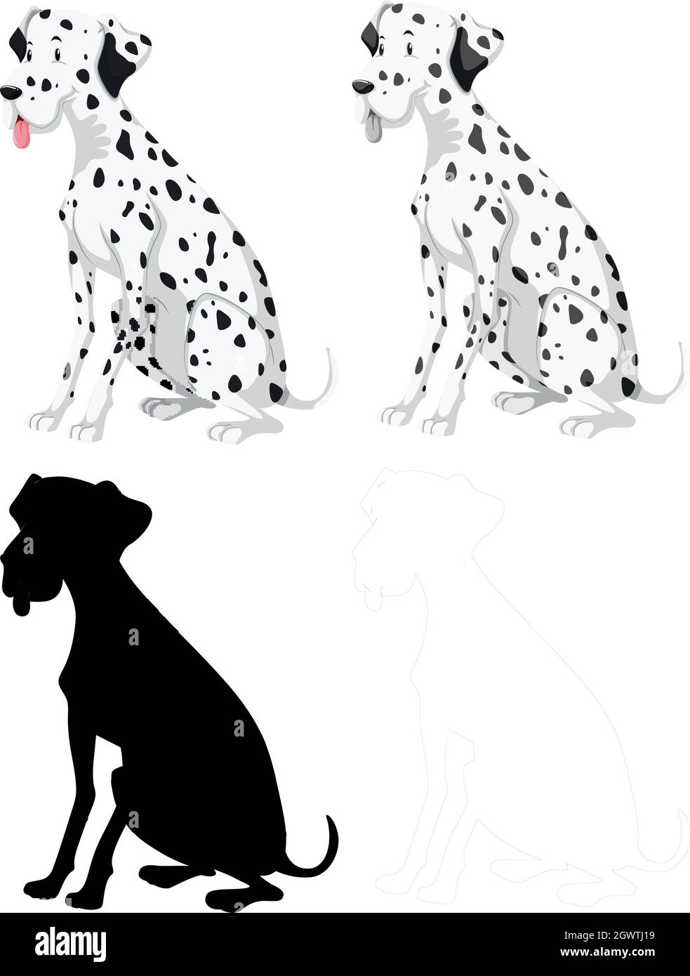 Dogs Stock Vector Images - Alamy