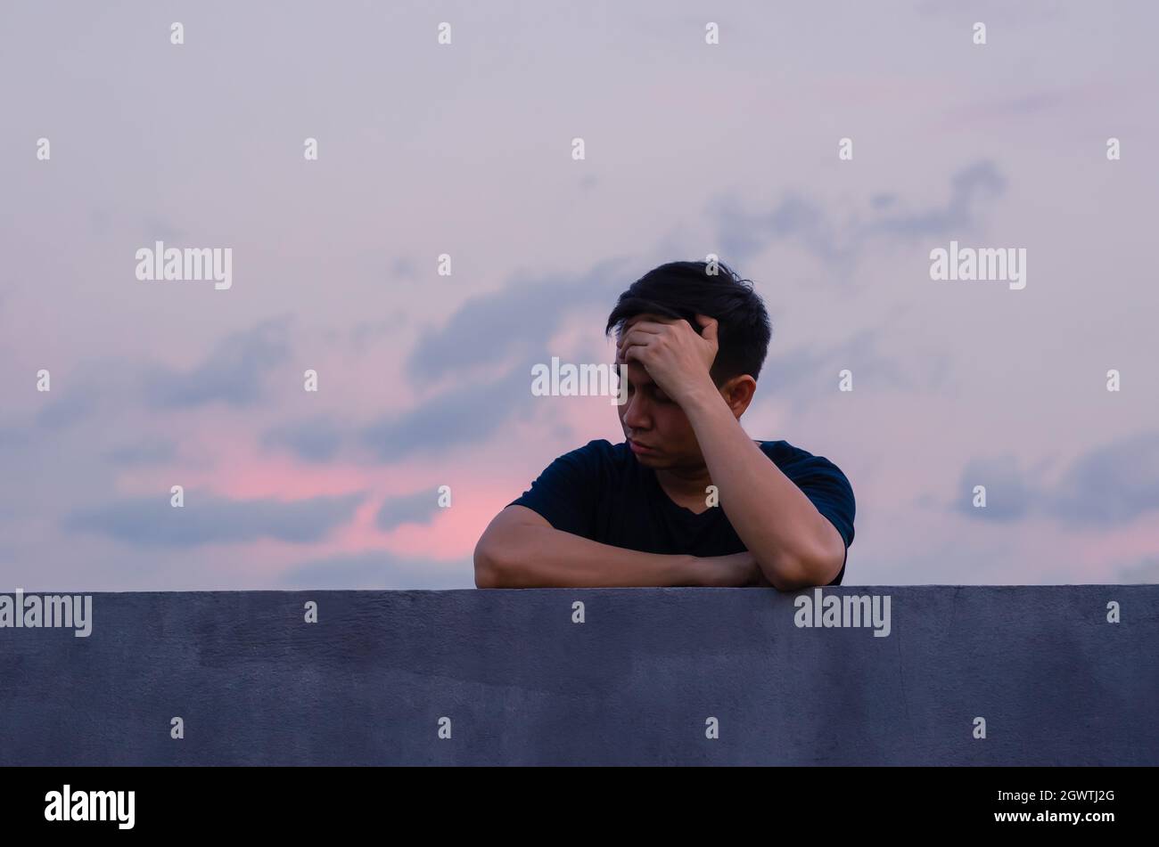 Man miserable morning hi-res stock photography and images - Alamy