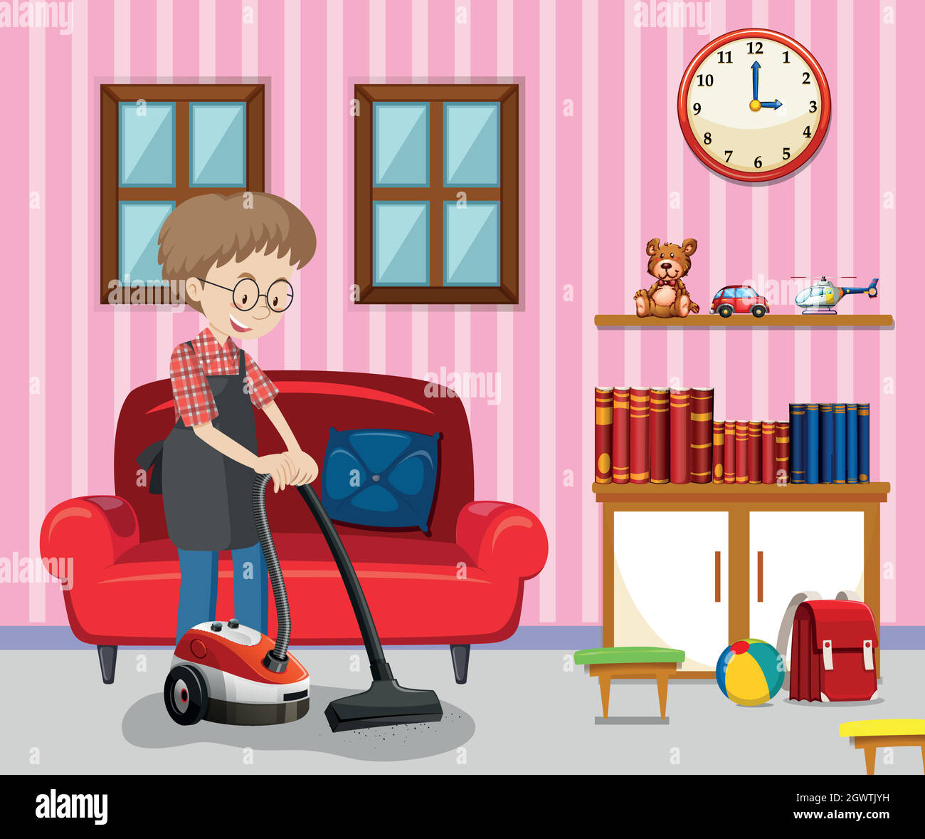 Abstract living room Stock Vector Images - Alamy