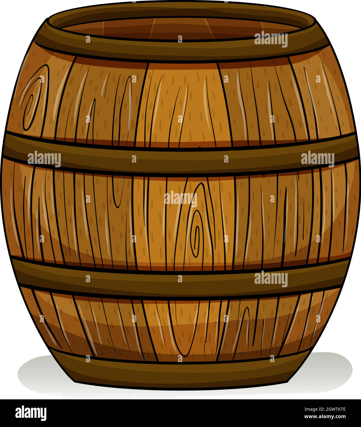 Hollow barrel Stock Vector Images - Alamy