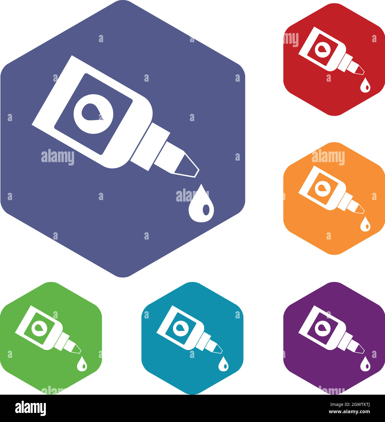 Bottle for eye drops icons set Stock Vector Image & Art - Alamy