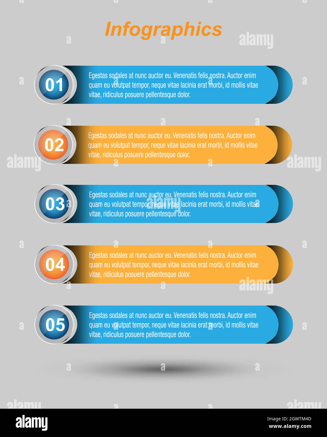 Infographic design template with paper tags Stock Vector Image & Art ...