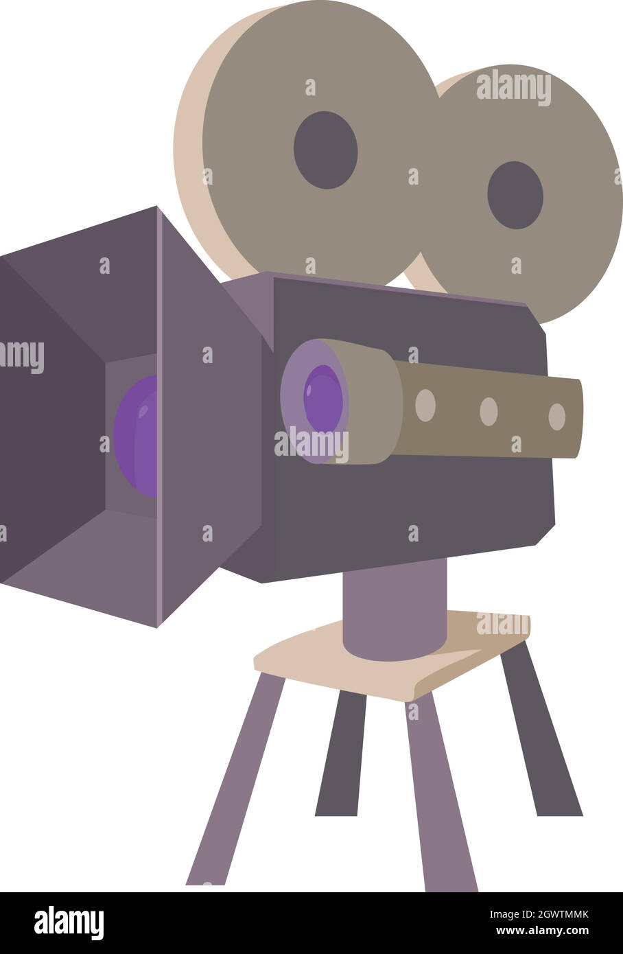 3d filming camera Stock Vector Images - Alamy