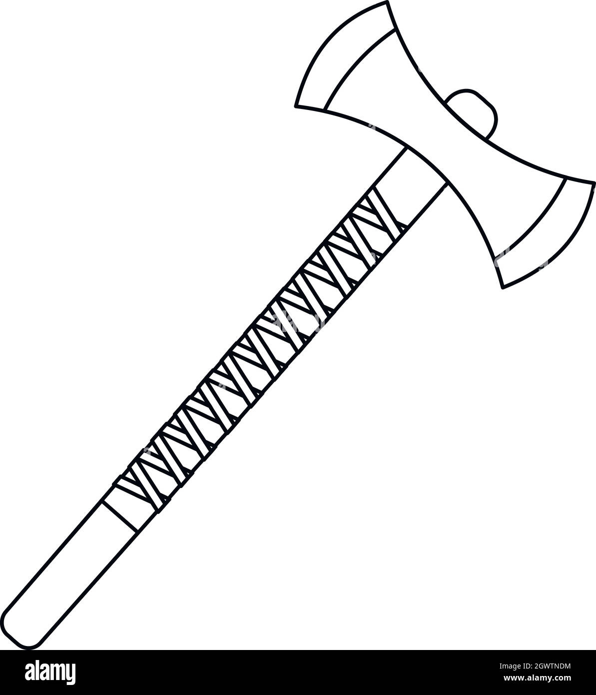 Big axe icon, outline style Stock Vector Image & Art - Alamy