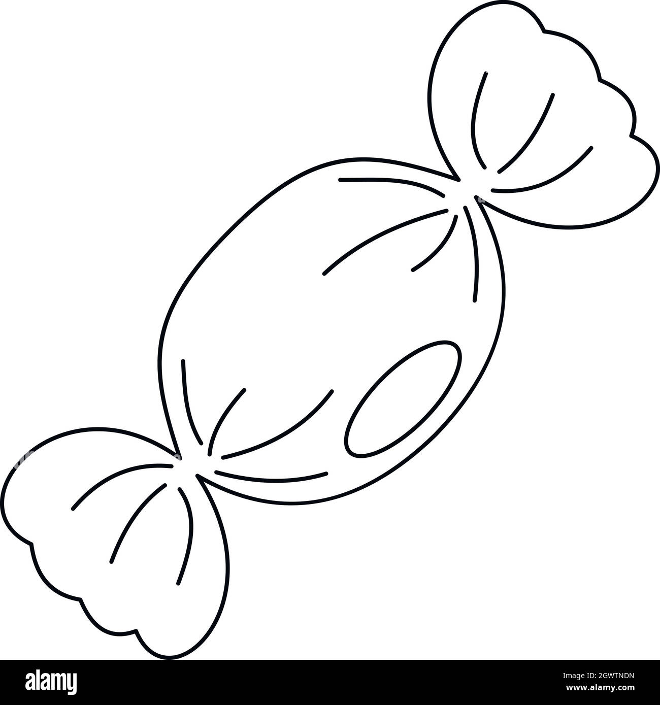 Small candy icon, outline style Stock Vector Image & Art - Alamy