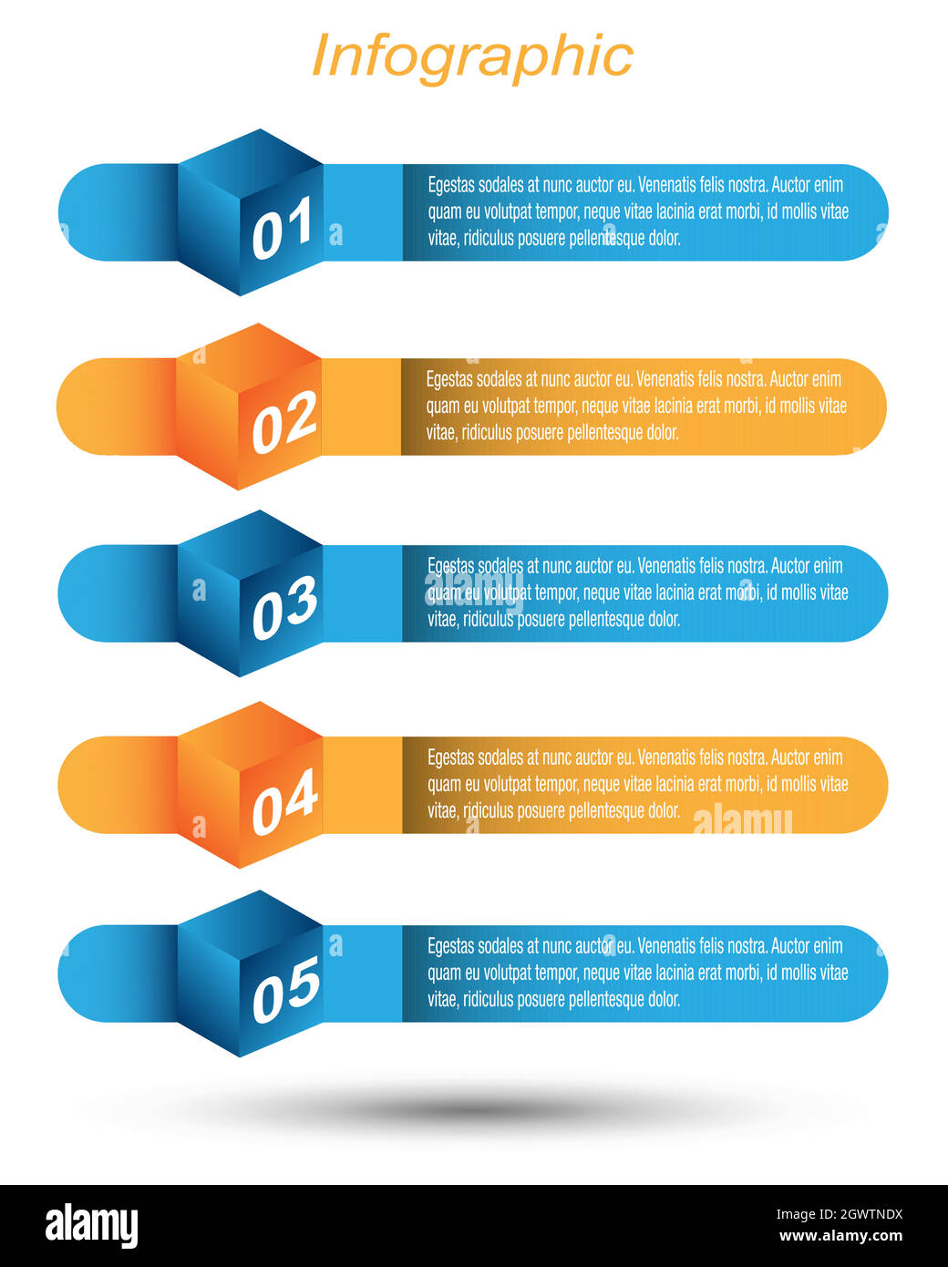 Infographic design template with paper tags Stock Vector Image & Art ...