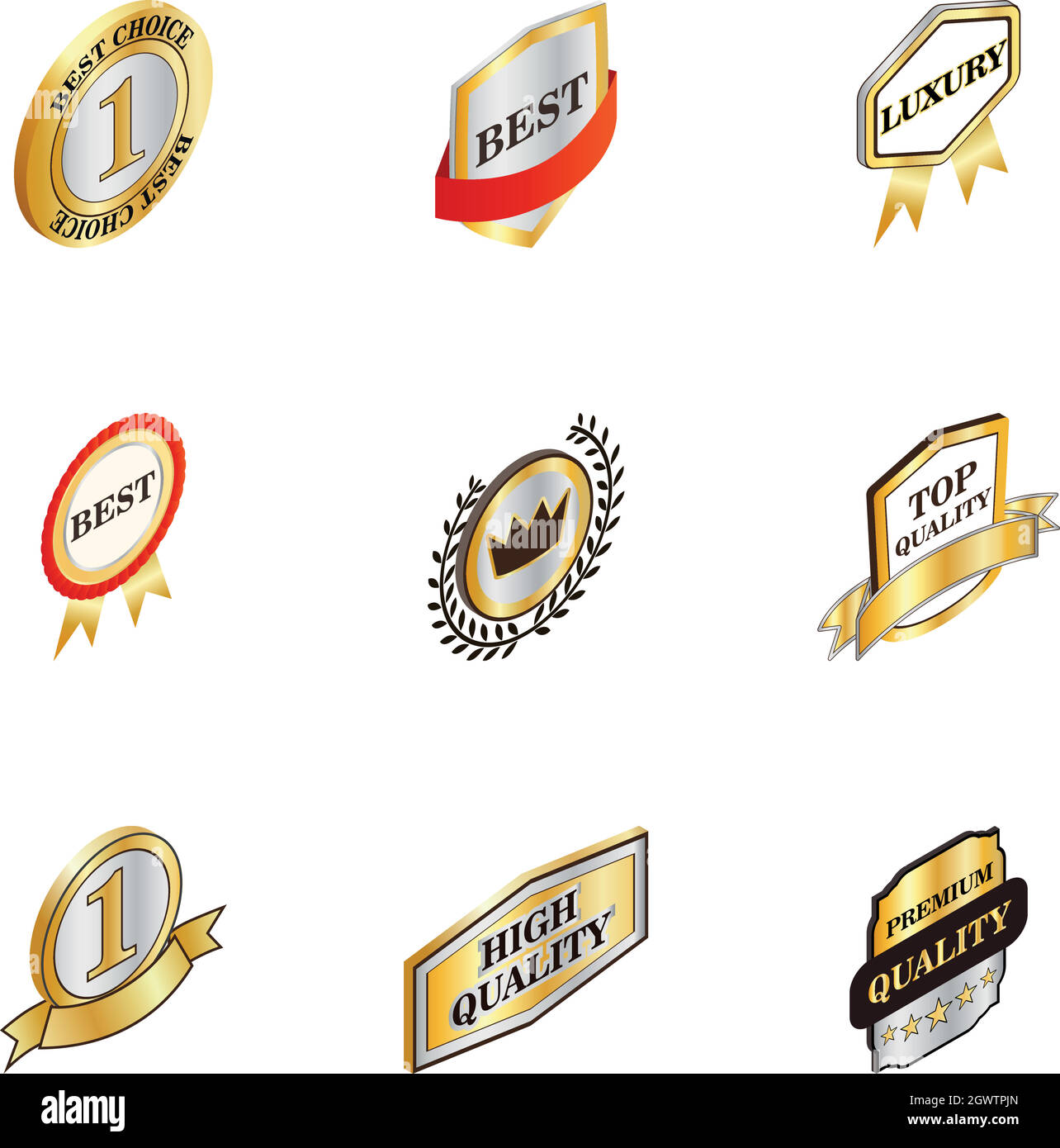 Set round glossy premium Cut Out Stock Images & Pictures - Alamy