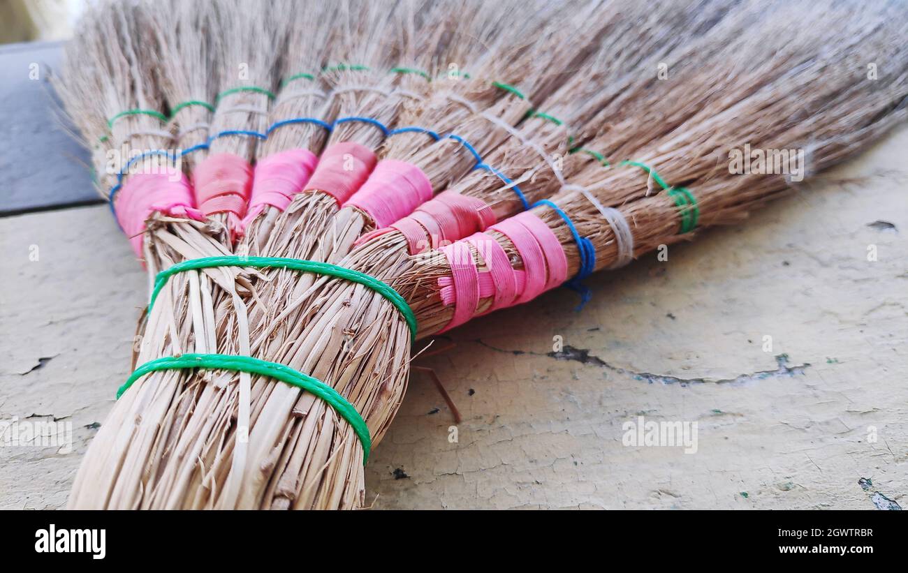 Old picture of broom hi-res stock photography and images - Alamy