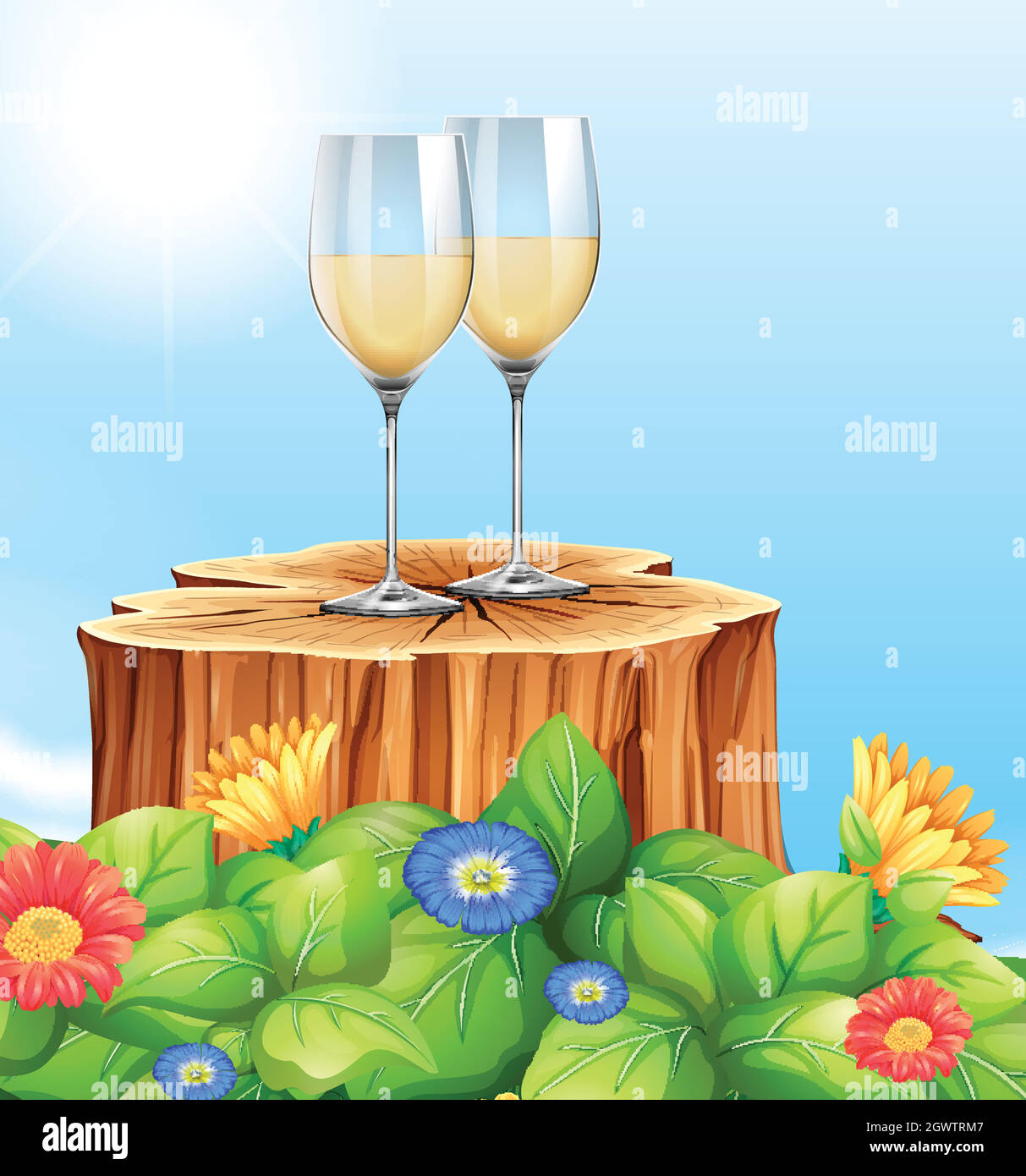 Fruit in nature Stock Vector Images - Alamy