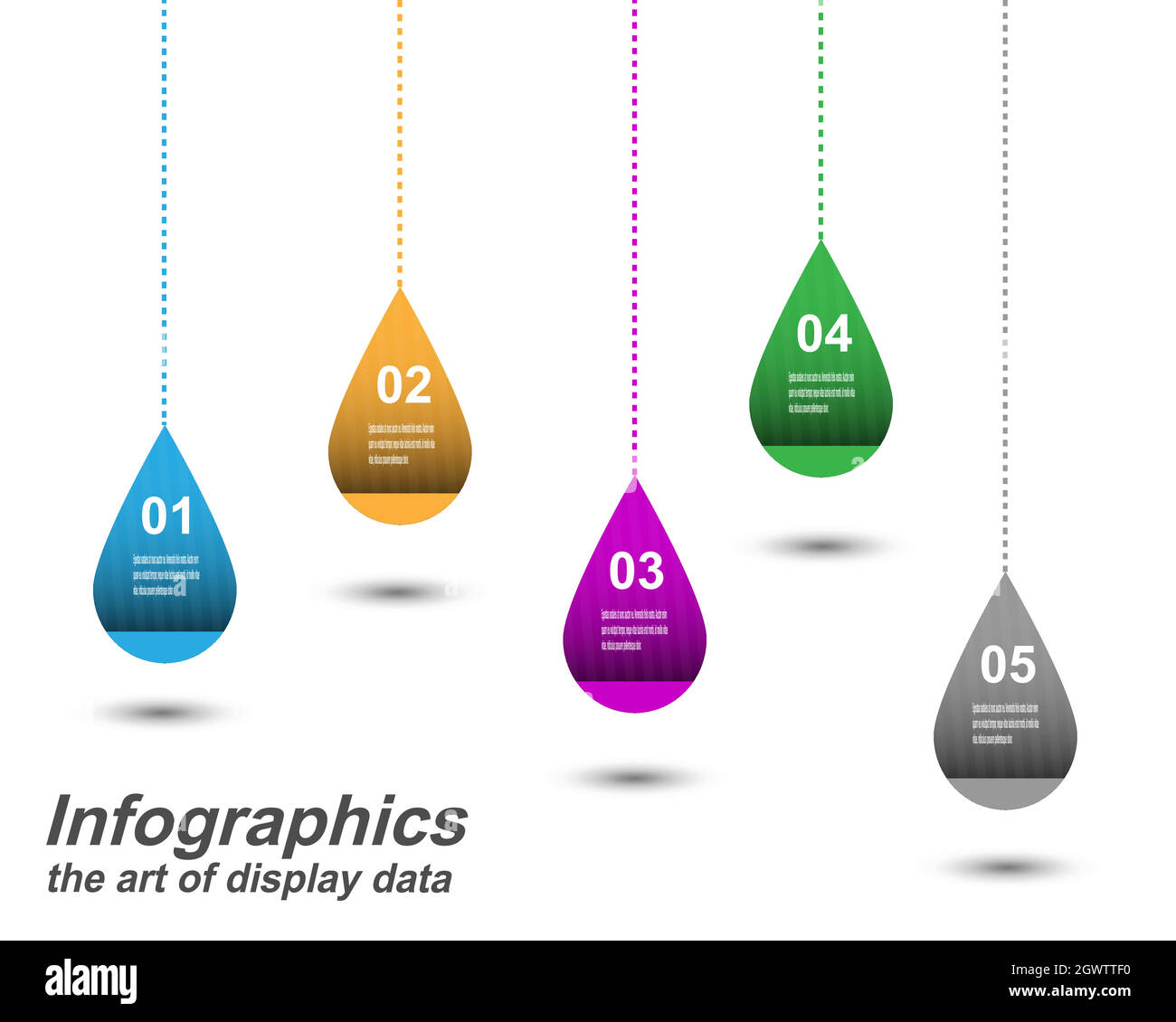 Infographic display template. Idea to display information, ranked and ...