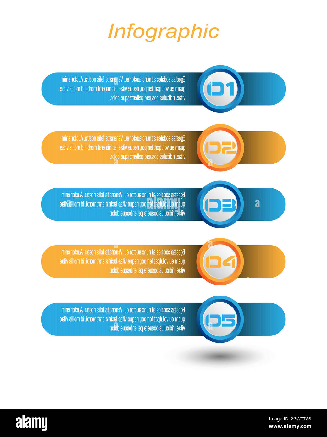 Infographic design template with paper tags Stock Vector Image & Art ...