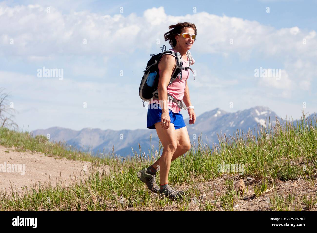 Hiking in Sun Valley, Idaho Stock Photo - Alamy