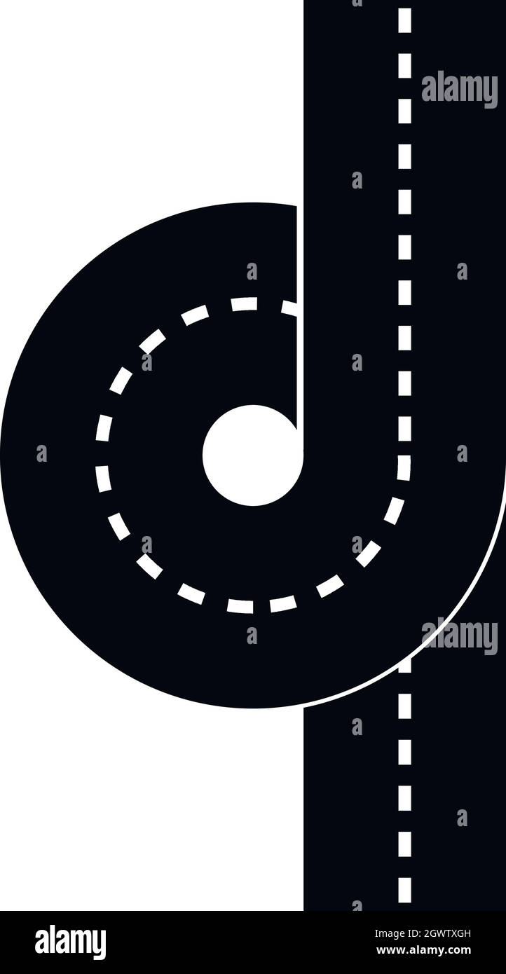 Road junction icon, simple style Stock Vector Image & Art - Alamy