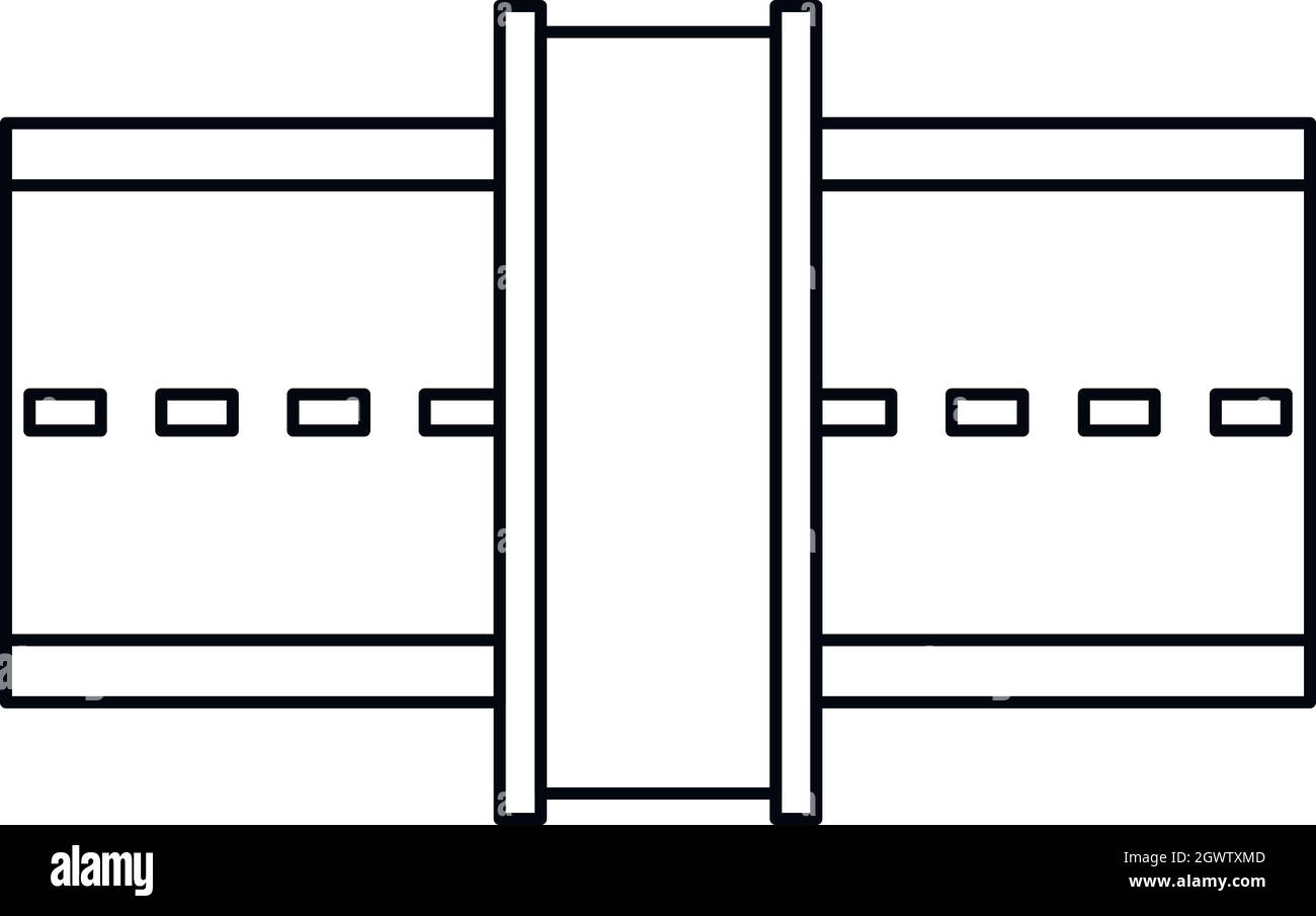 Road icon, outline style Stock Vector Image & Art - Alamy