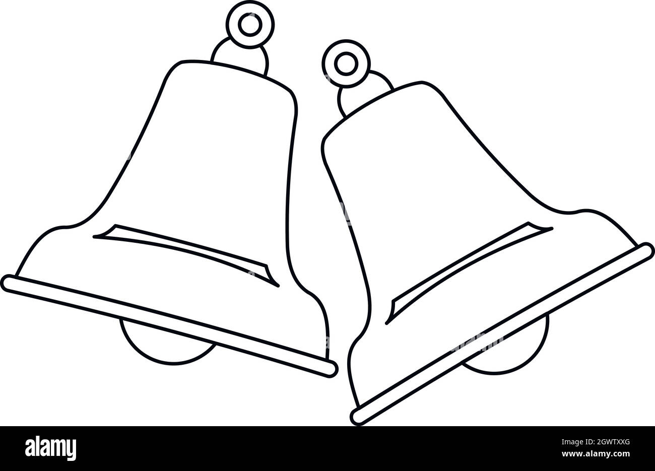 Church bell bells Stock Vector Images - Alamy