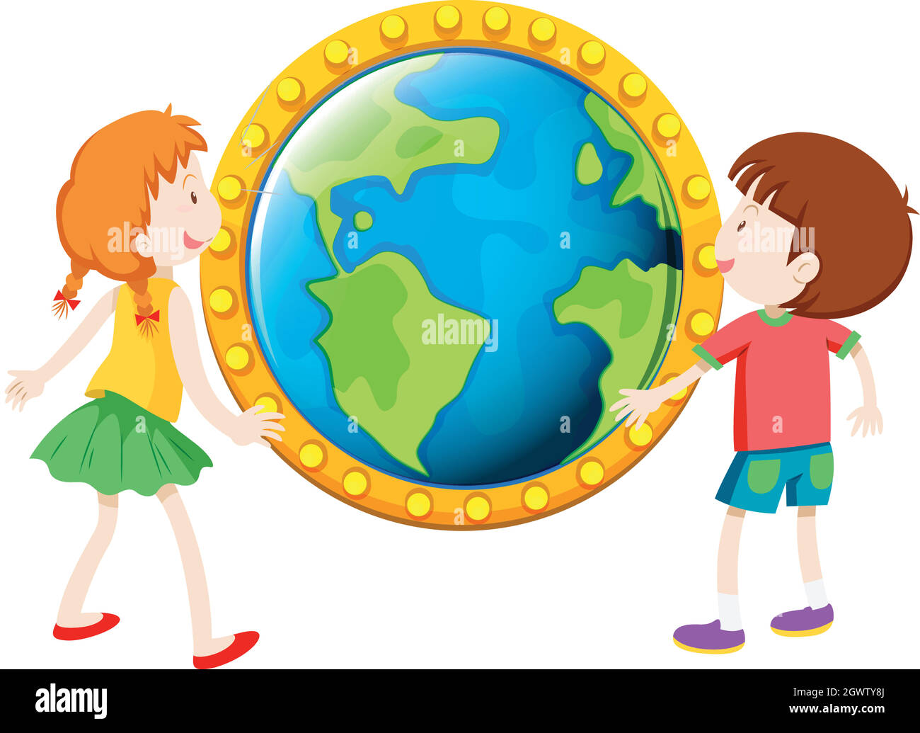 Globe character Stock Vector Images - Alamy