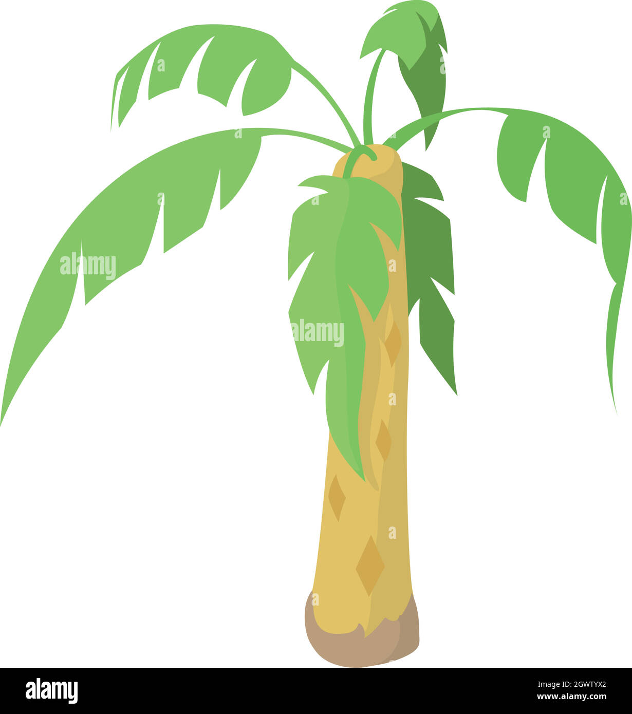 Palm icon, cartoon style Stock Vector Image & Art - Alamy