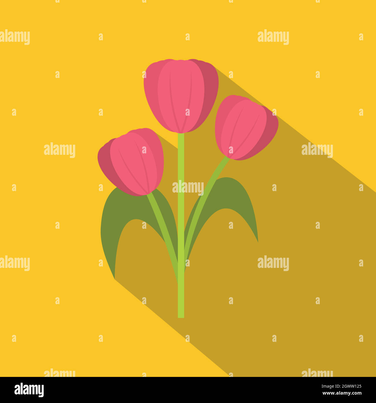 Many tulips Stock Vector Images - Alamy