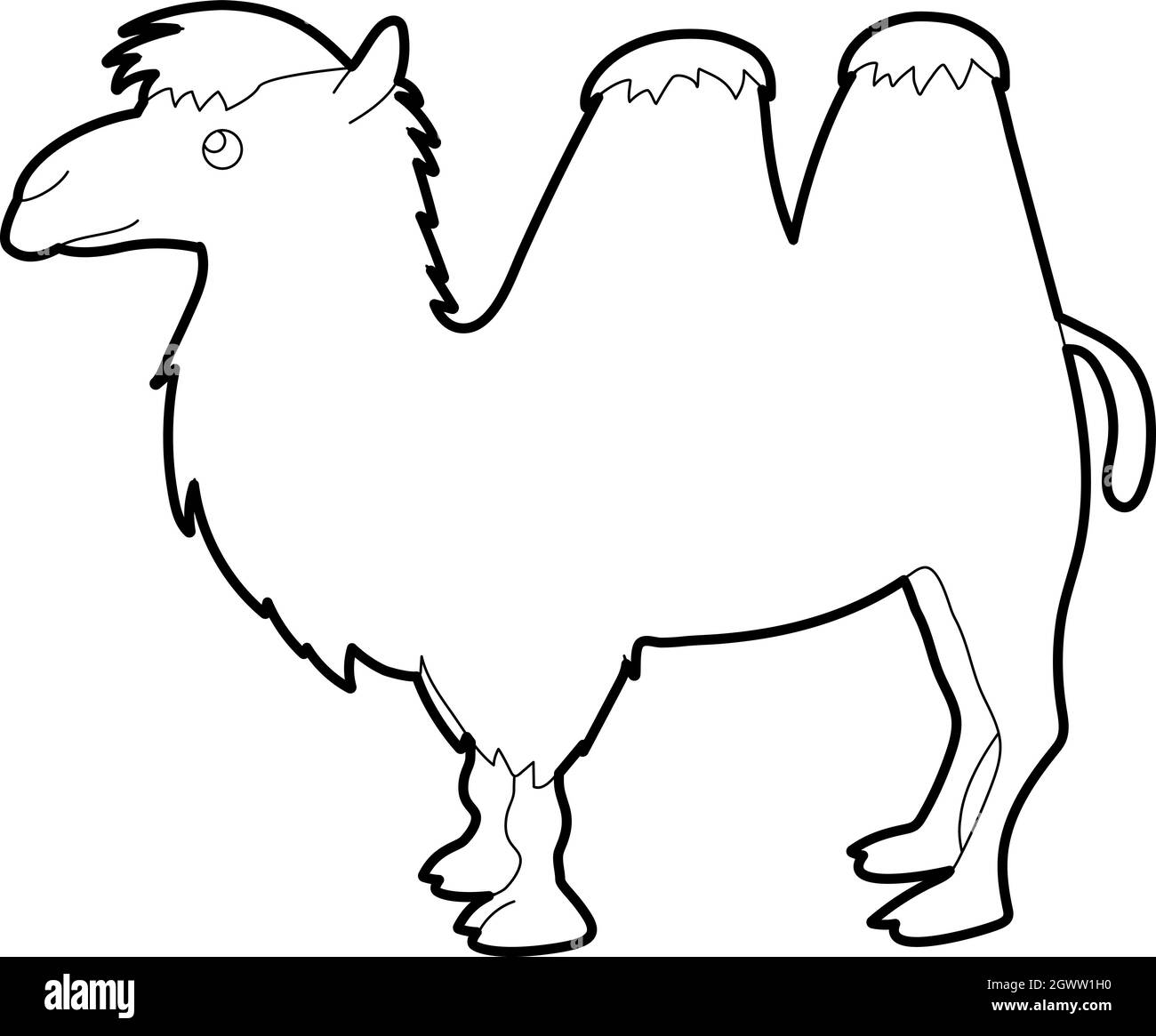 Camel outline hi-res stock photography and images - Alamy