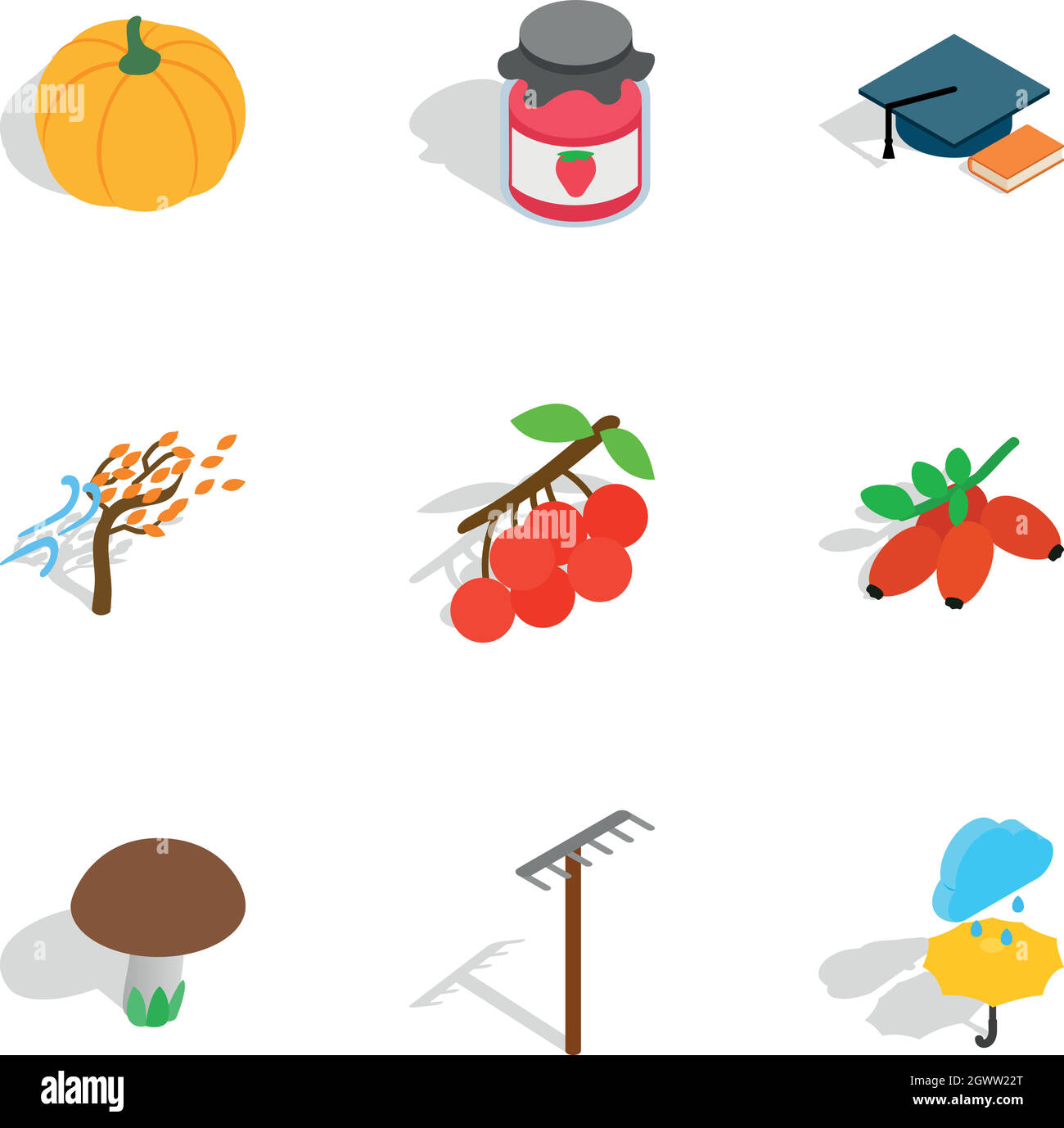 Autumn jam jar Stock Vector Images - Alamy