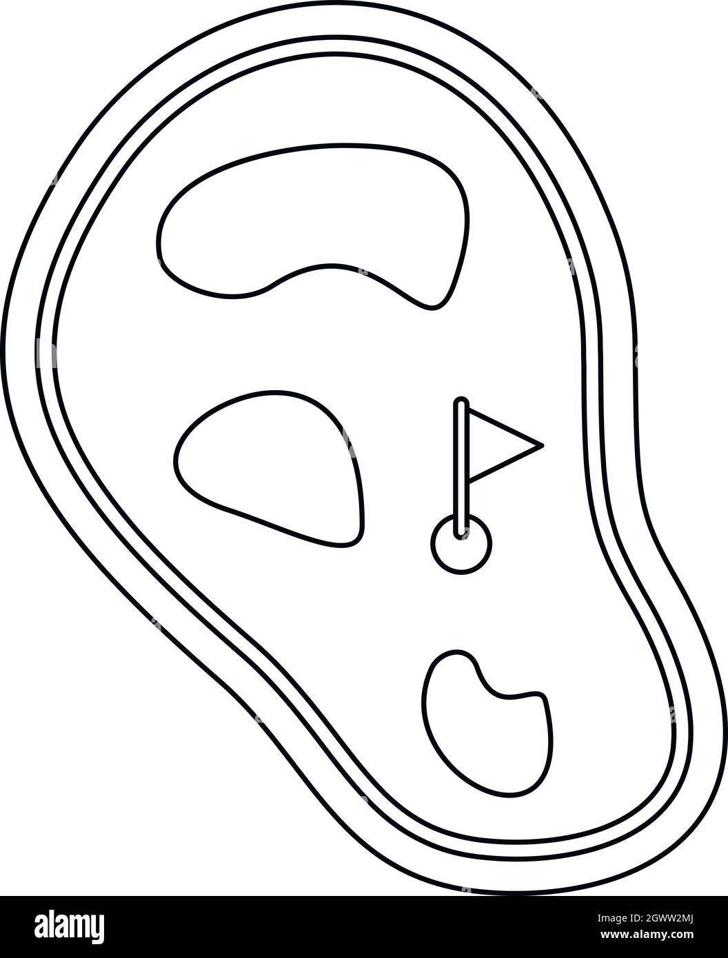 Course map Stock Vector Images - Alamy